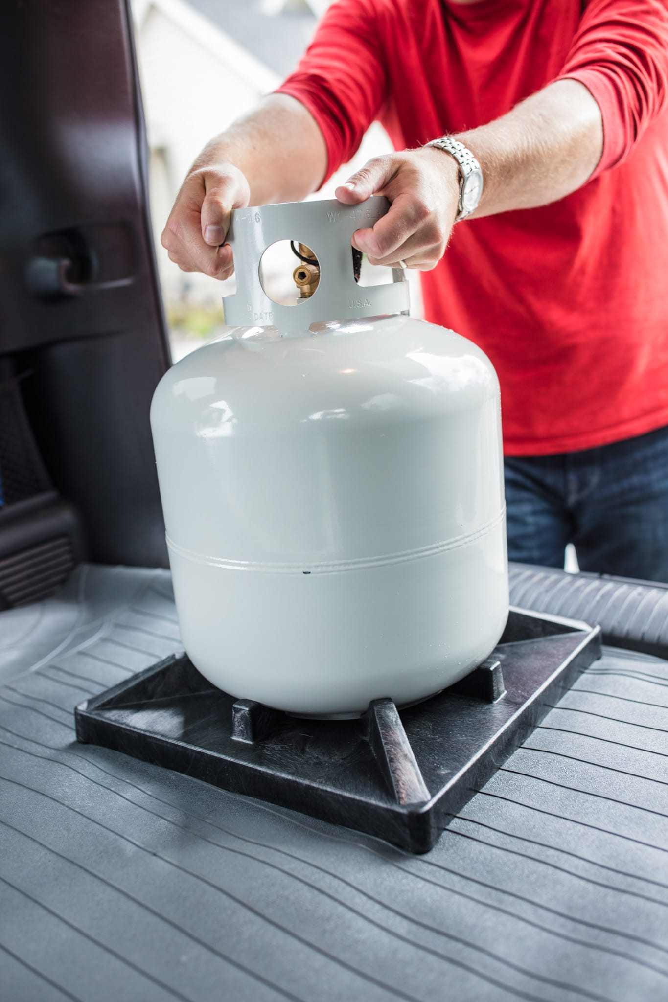 Small Propane Tank Transport Photo