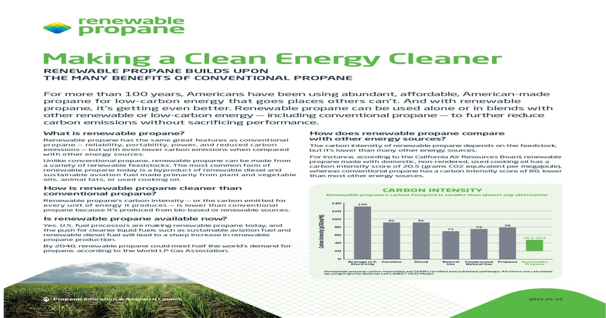 Renewable Propane Factsheet