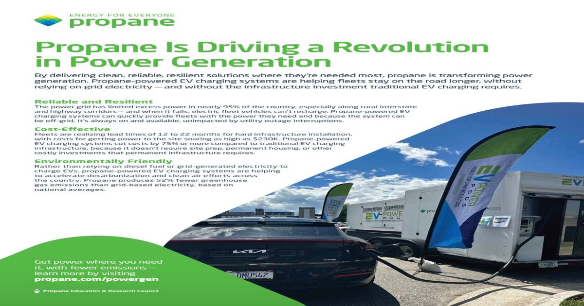 Propane Is Driving a Revolution in Power Generation | PERC
