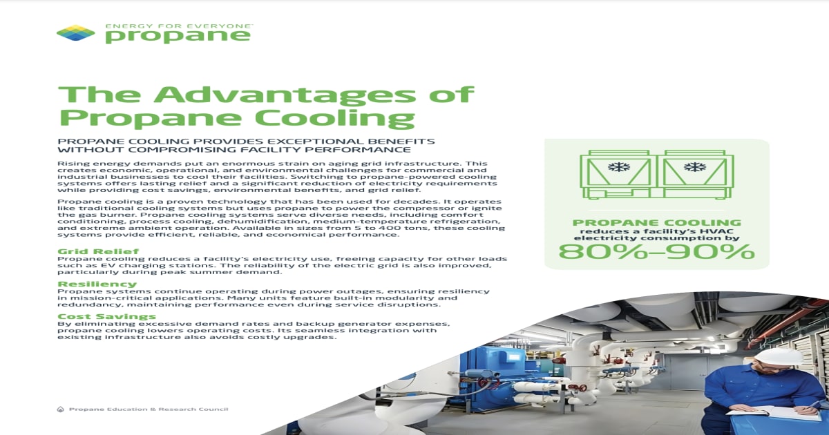 Propane Cooling Factsheet | PERC